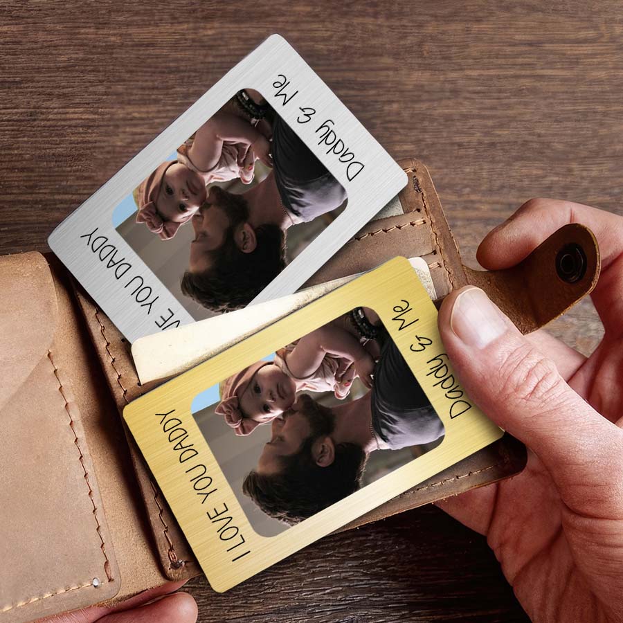 Dad Wallet Card | First Fathers Day Gift | Daddy And Me Fathers Day ...