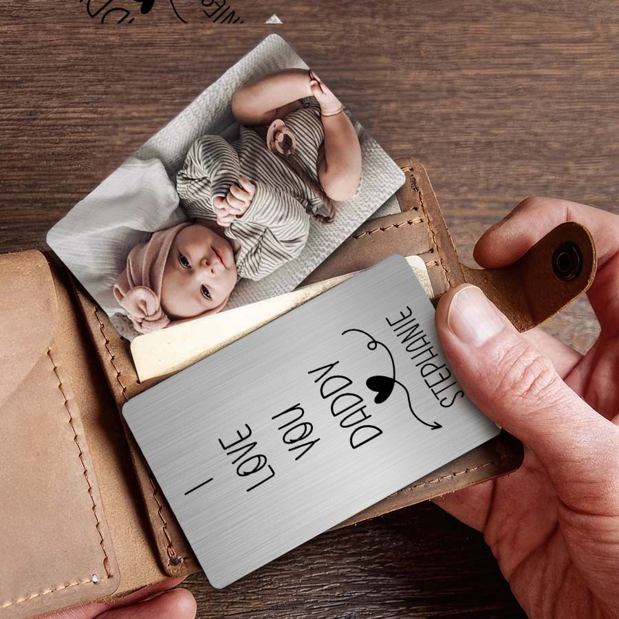 Dad Wallet Card | 1St Fathers Day Gift | Custom Photo Daddy Wallet Card ...