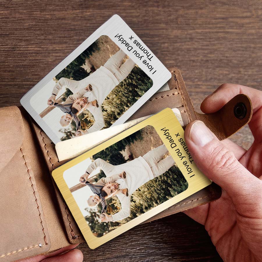 Wallet Card For Dad | First Fathers Day Gift | Custom Photo Daddy ...