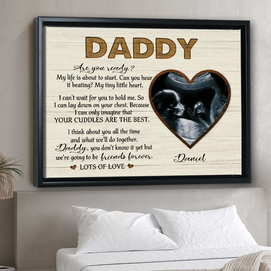 Expecting Dad Gifts | Father’S Day Photo Canvas | Canvas Print ...
