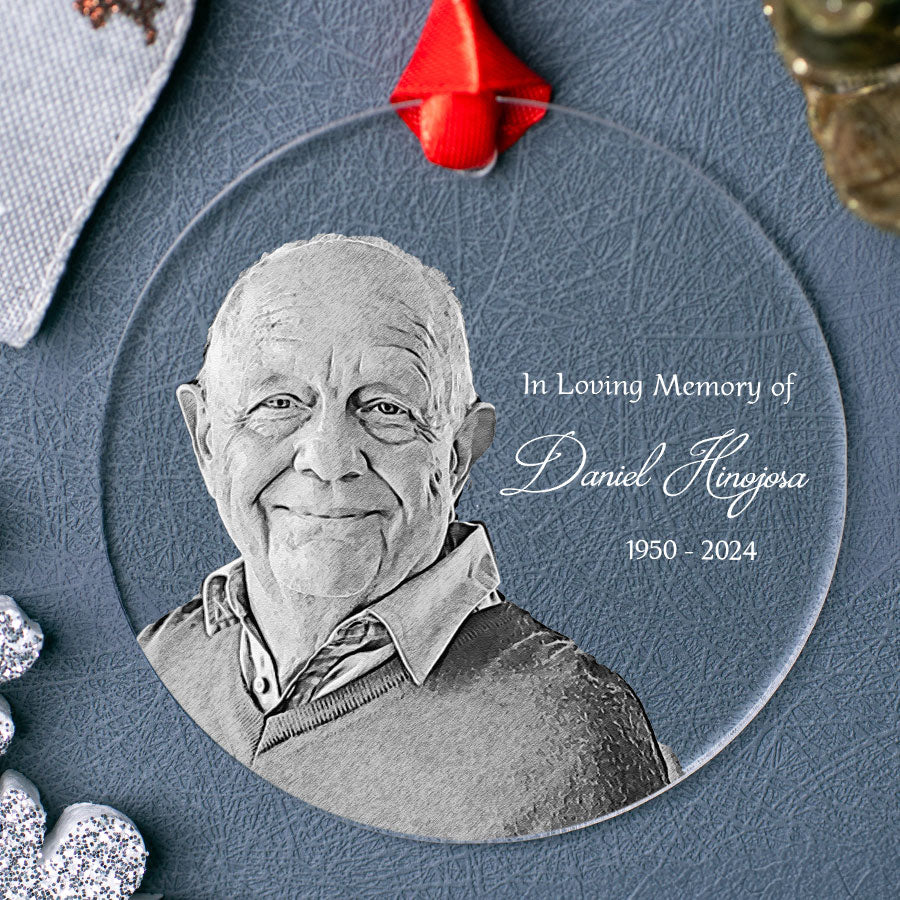 Memorial Ornament | In Loving Memory Christmas Acrylic Ornaments ...