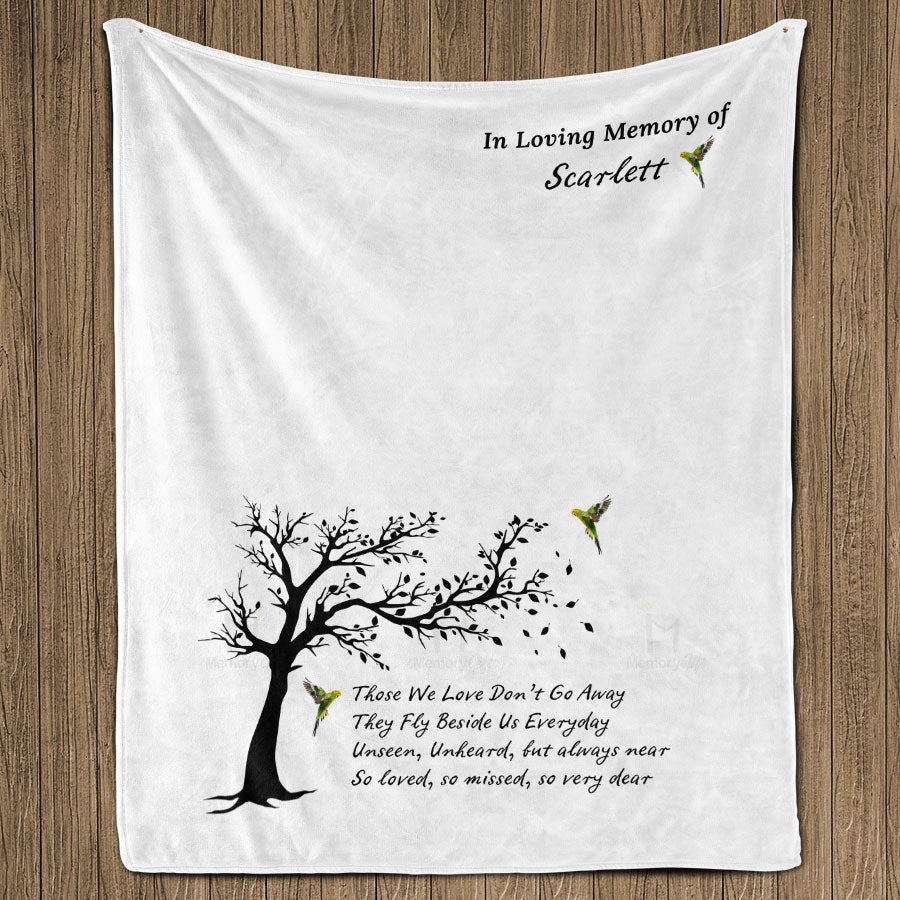 "The in loving memory blanket | custom name memorial blanket with ...