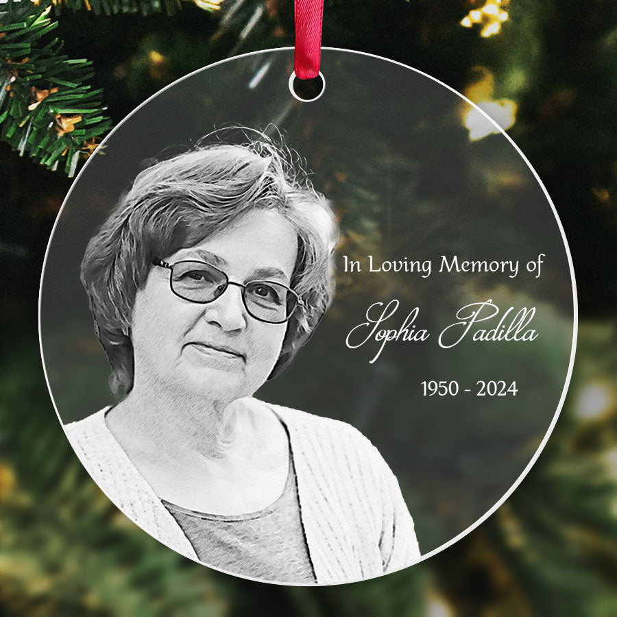 Memorial Ornament | Personalized In Loving Memory Ornaments | Memorial ...