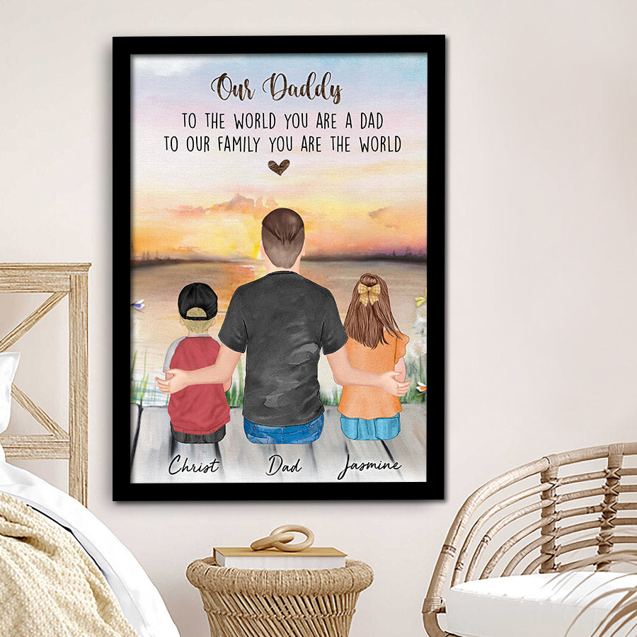 Custom Gifts For Dad | Father’S Day Canvas Prints From Daughter And Son ...
