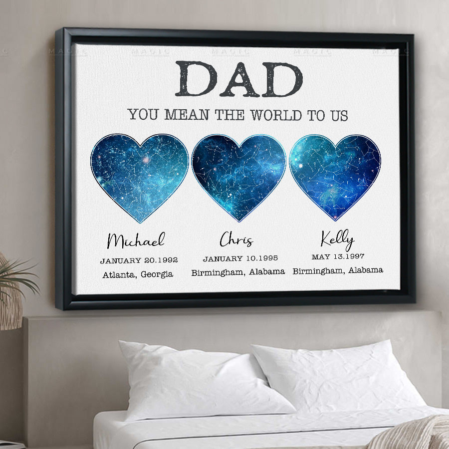 Custom Gifts For Father’S Day | Fathers Day Canvas Crafts | Custom ...
