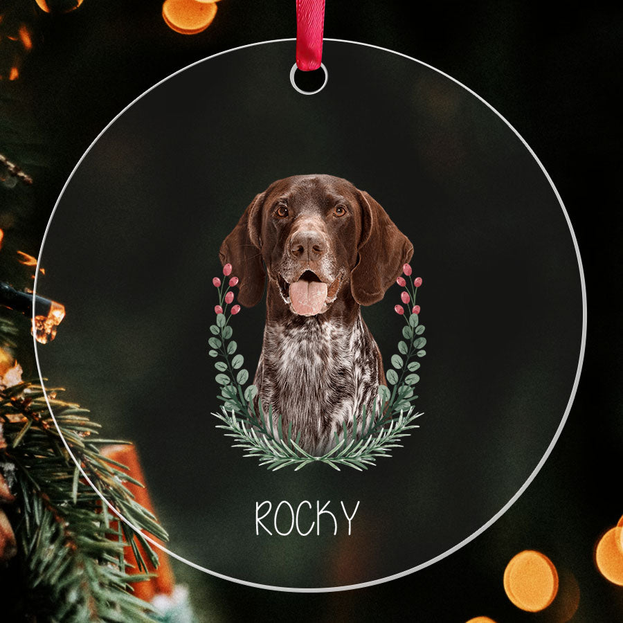 German Shorthaired Pointer Ornament | Custom Dog Ornaments | Pet ...