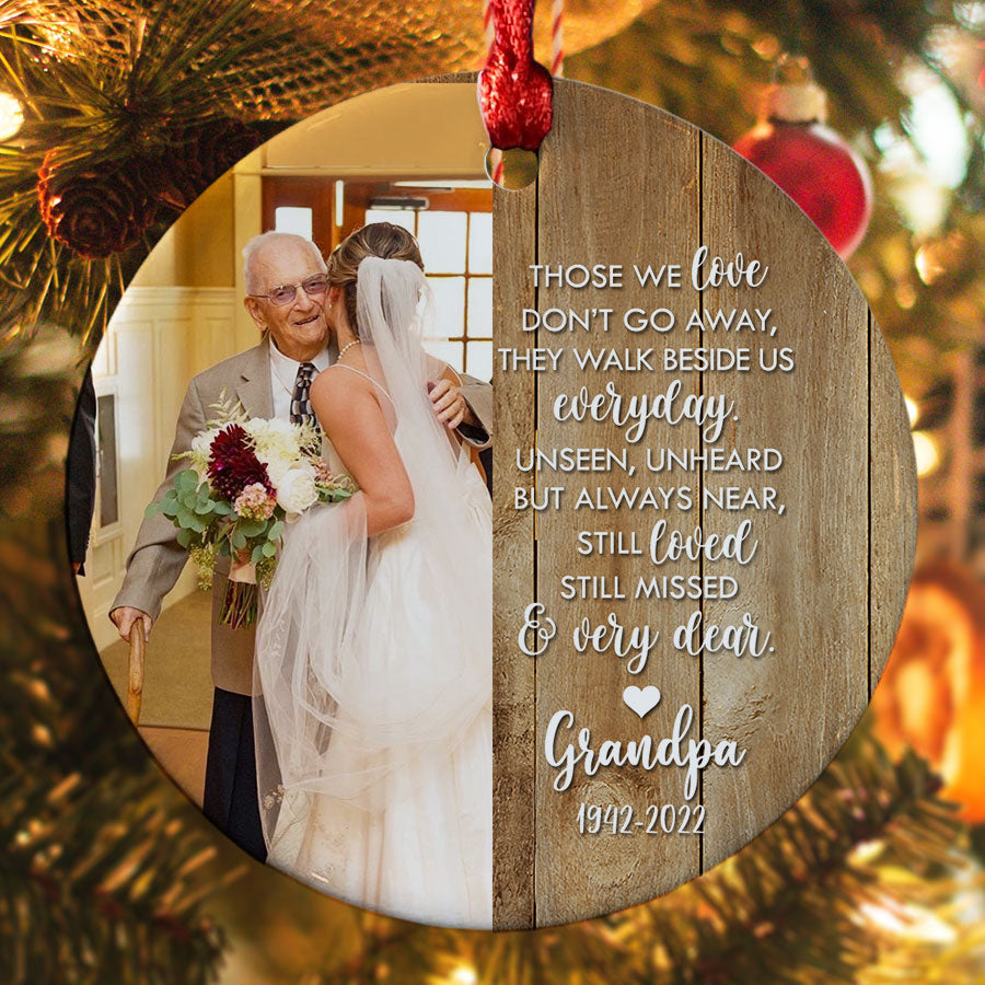 Grandpa Memorial Ornament | In Memory Ornament With Picture | Those We ...