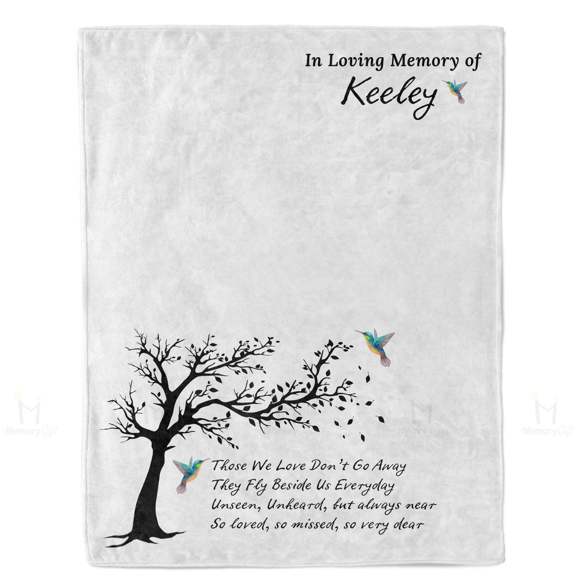 In Loving Memory Blankets | Those We Love Don't Go Away Blanket ...
