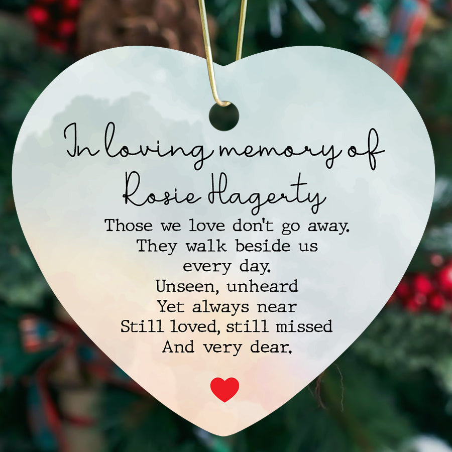 In Memory Ornaments | Personalized Memorial Ornament | Those We Love ...