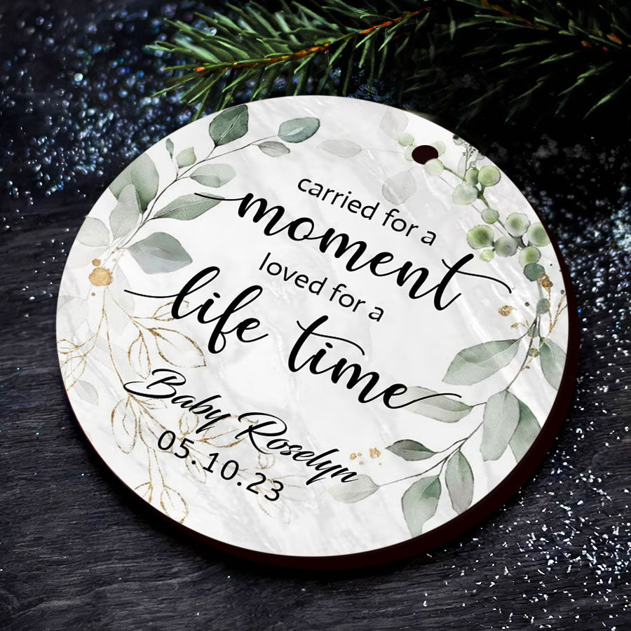 Infant Loss Ornament | Loss Of Baby Gift | Carried For A Moment Loved ...