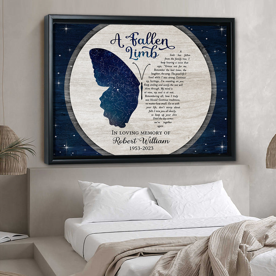 Loss Of A Dad Gift | A Limb Has Fallen Canvas Prints For Father’S Day ...