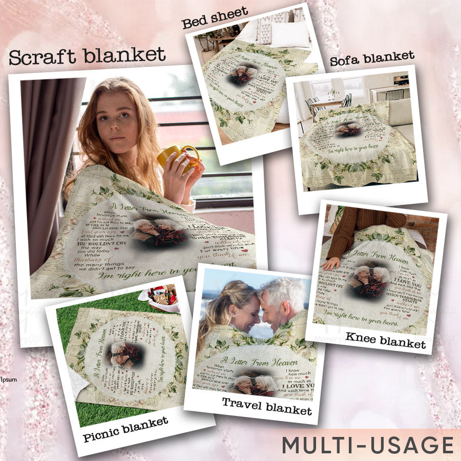 Memorial Blankets With Pictures | Memorial Blanket With Photo | A ...