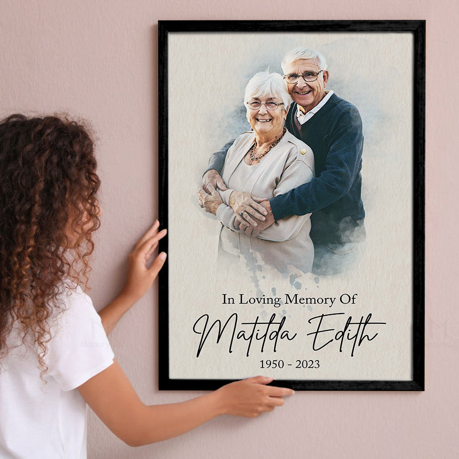 Memorial Canvas For Mom | In Loving Memory Canvas | Personalized Photo ...