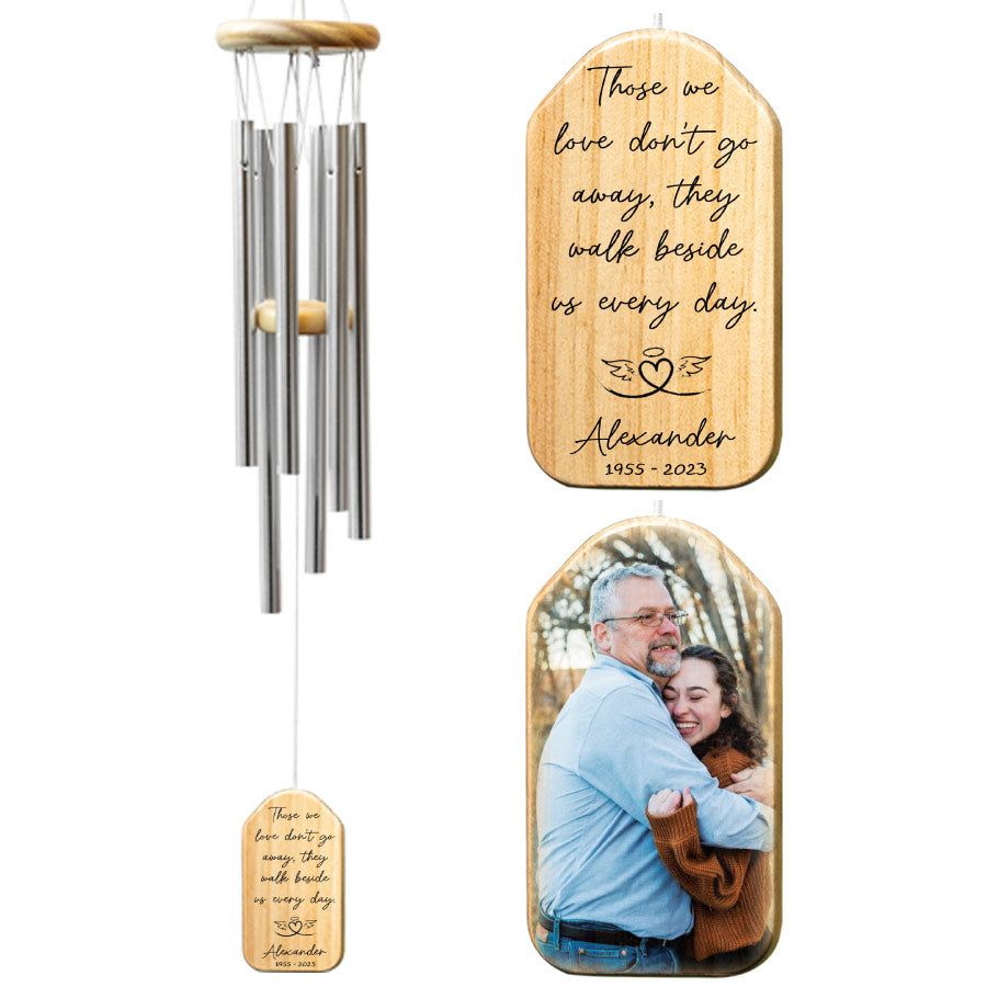 Memorial Wind Chimes Personalized | Sympathy Wind Chimes For Loss Of ...