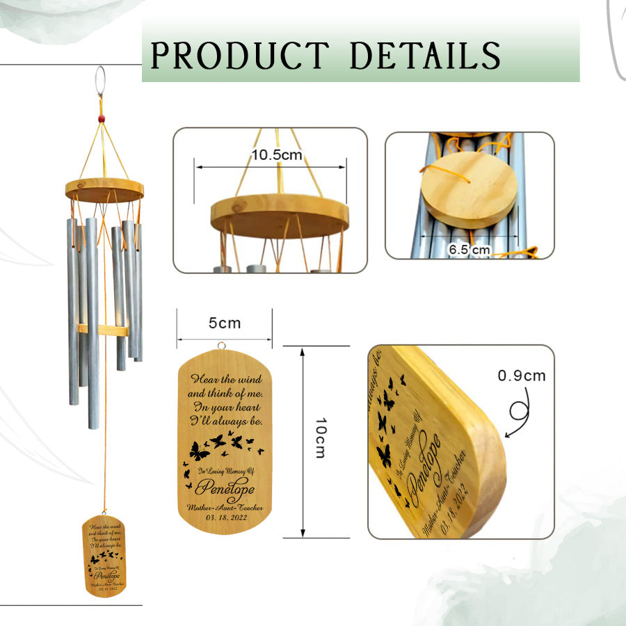 Memorial Windchime | In Loving Memory Wind Chimes | Hear The Wind And ...