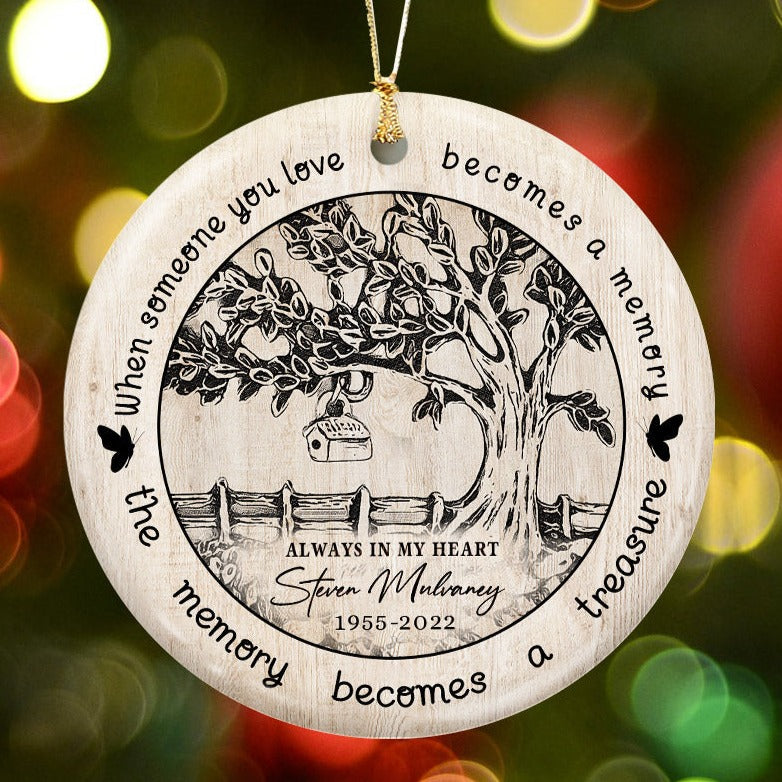 Memory Ornaments | Personalized Remembrance Ornaments | When Someone ...