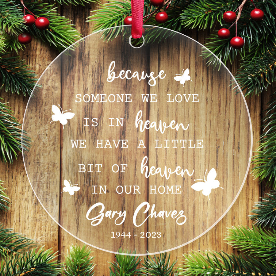 Ornament Memorial Loved One | In Remembrance Ornaments | Because ...