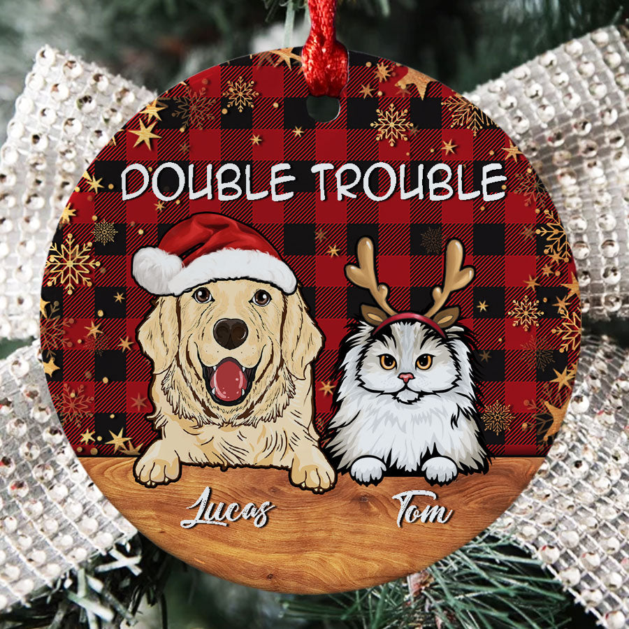 Personalized Dog And Cat Ornaments | Custom Pet Ornaments | Double ...