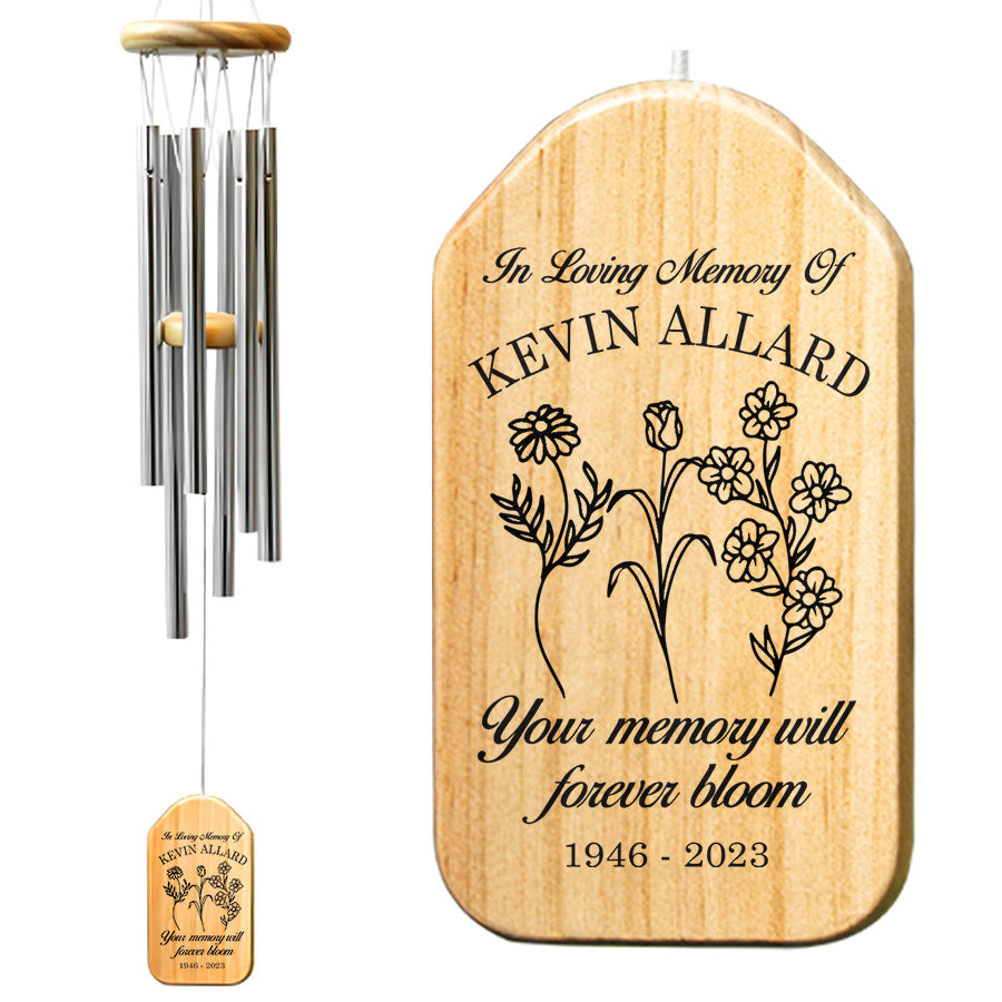 Personalized Memorial Wind Chimes | Wind Chimes In Memory | In Loving ...