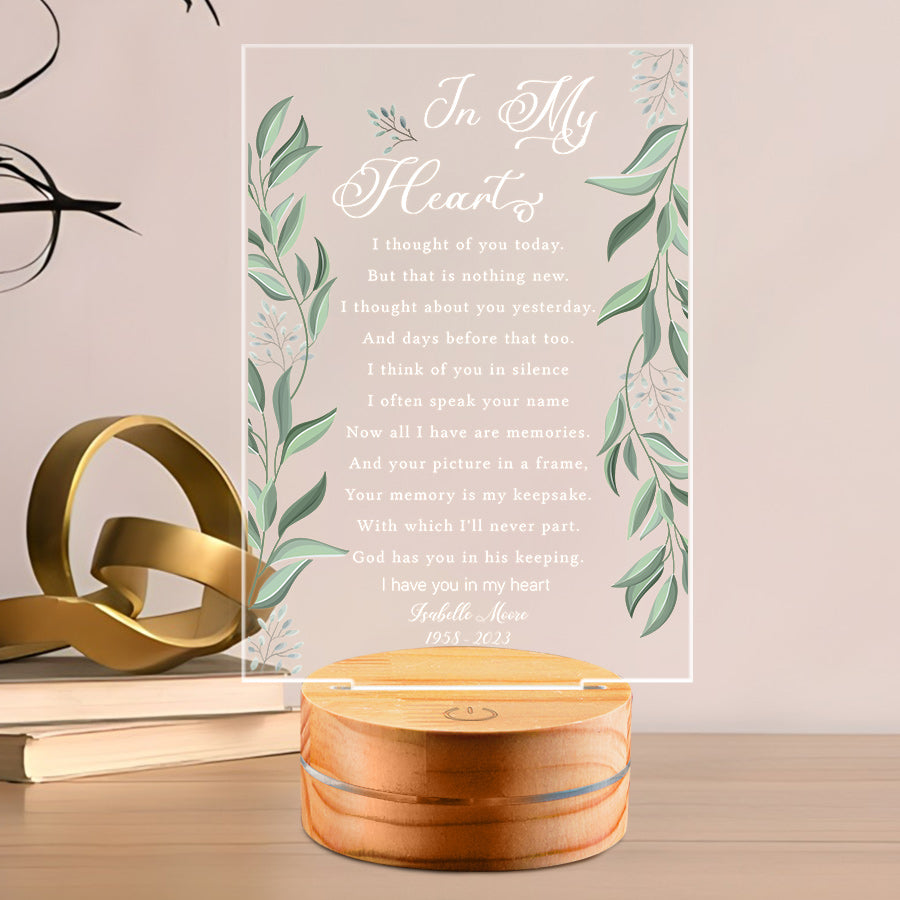 Personalized Memory Gifts | Personalized Name Plaques | In My Hear I ...
