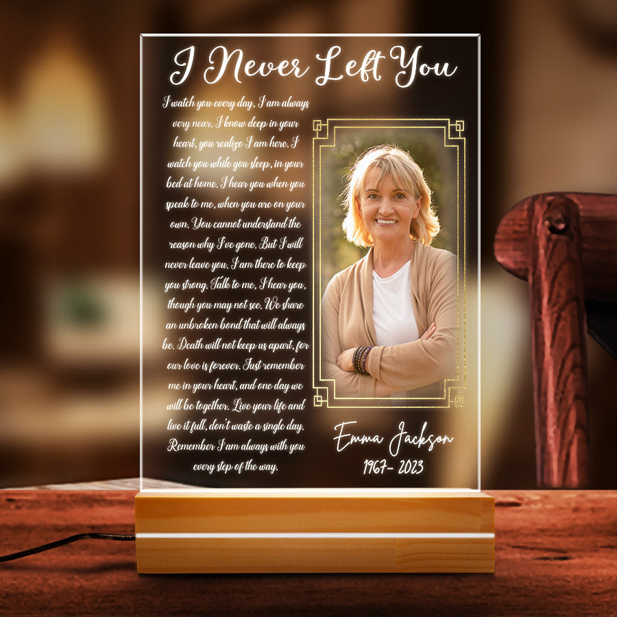 Personalized Sympathy Gifts | I Never Left You | Mom Plaques ...