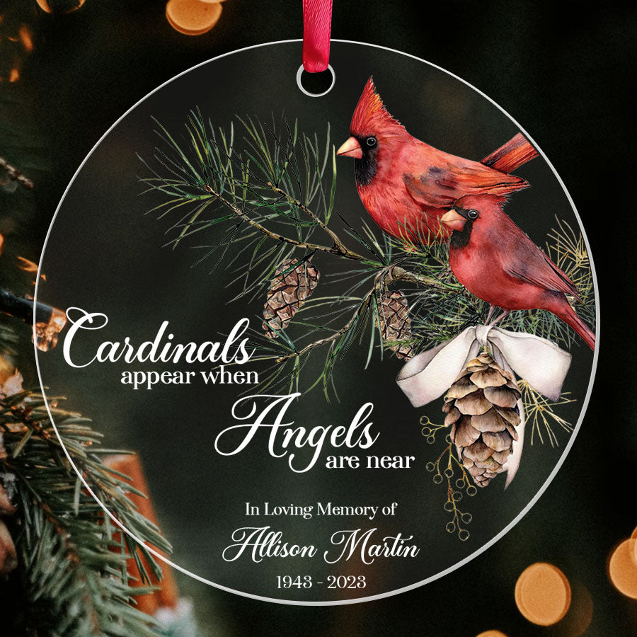 Red Cardinal Ornaments | In Loving Memory Ornament | Ornaments To ...