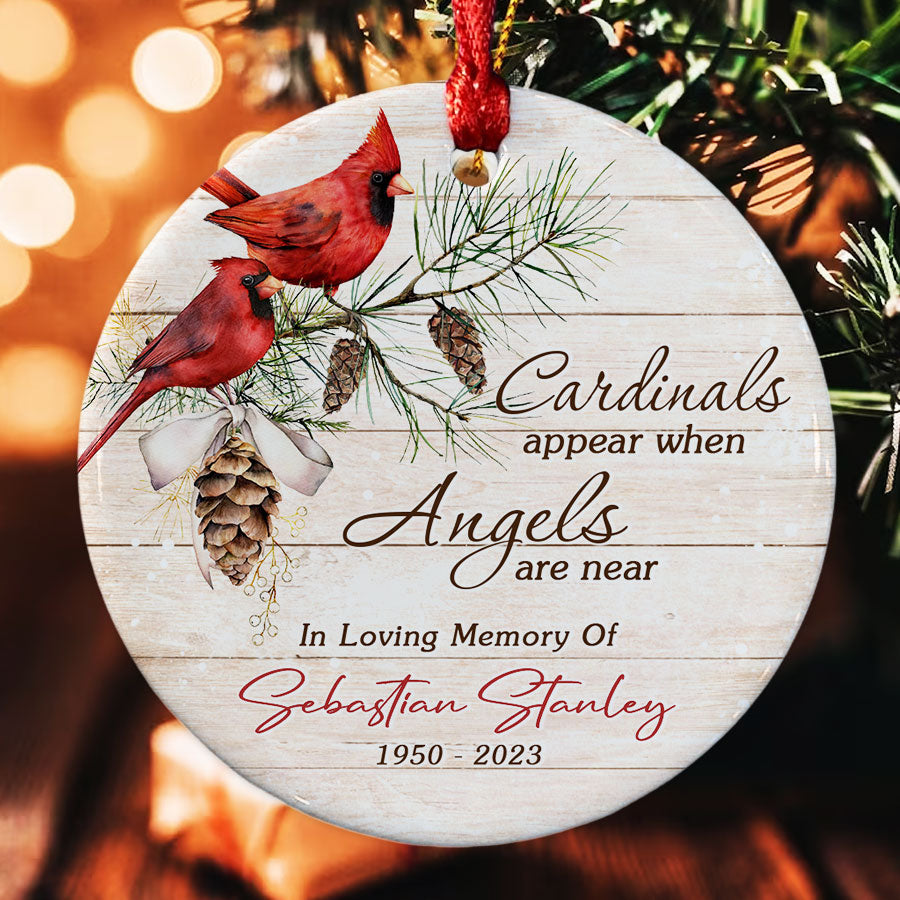 Red Cardinal Ornaments | Cardinals Appear When Angels Are Near Memory ...