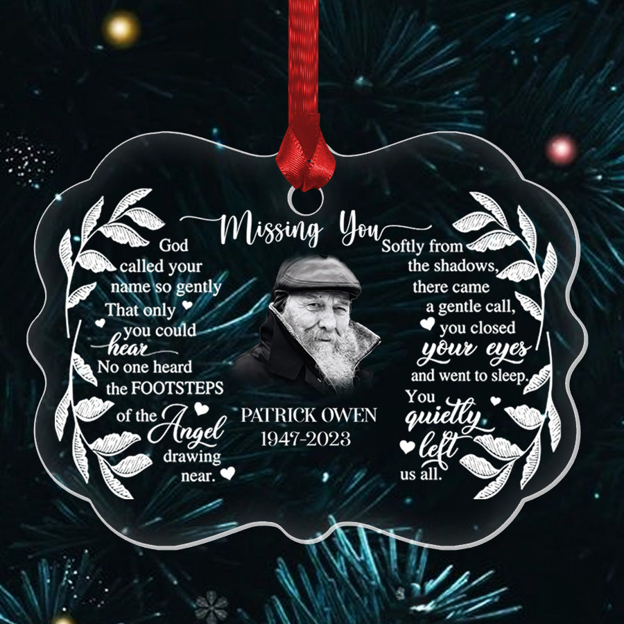 Remembrance Ornament | In Loving Memory Ornament With Picture | Dad ...