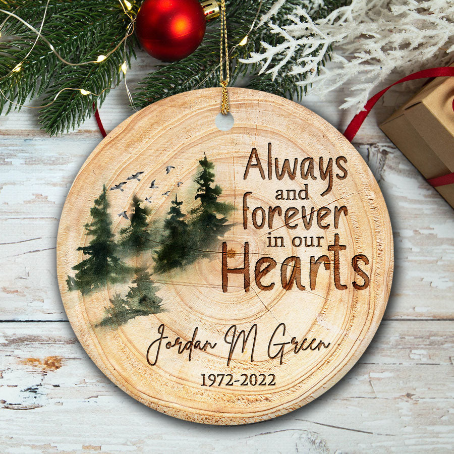 Remembrance Ornaments | Personalized Memorial Ornament | Always And ...