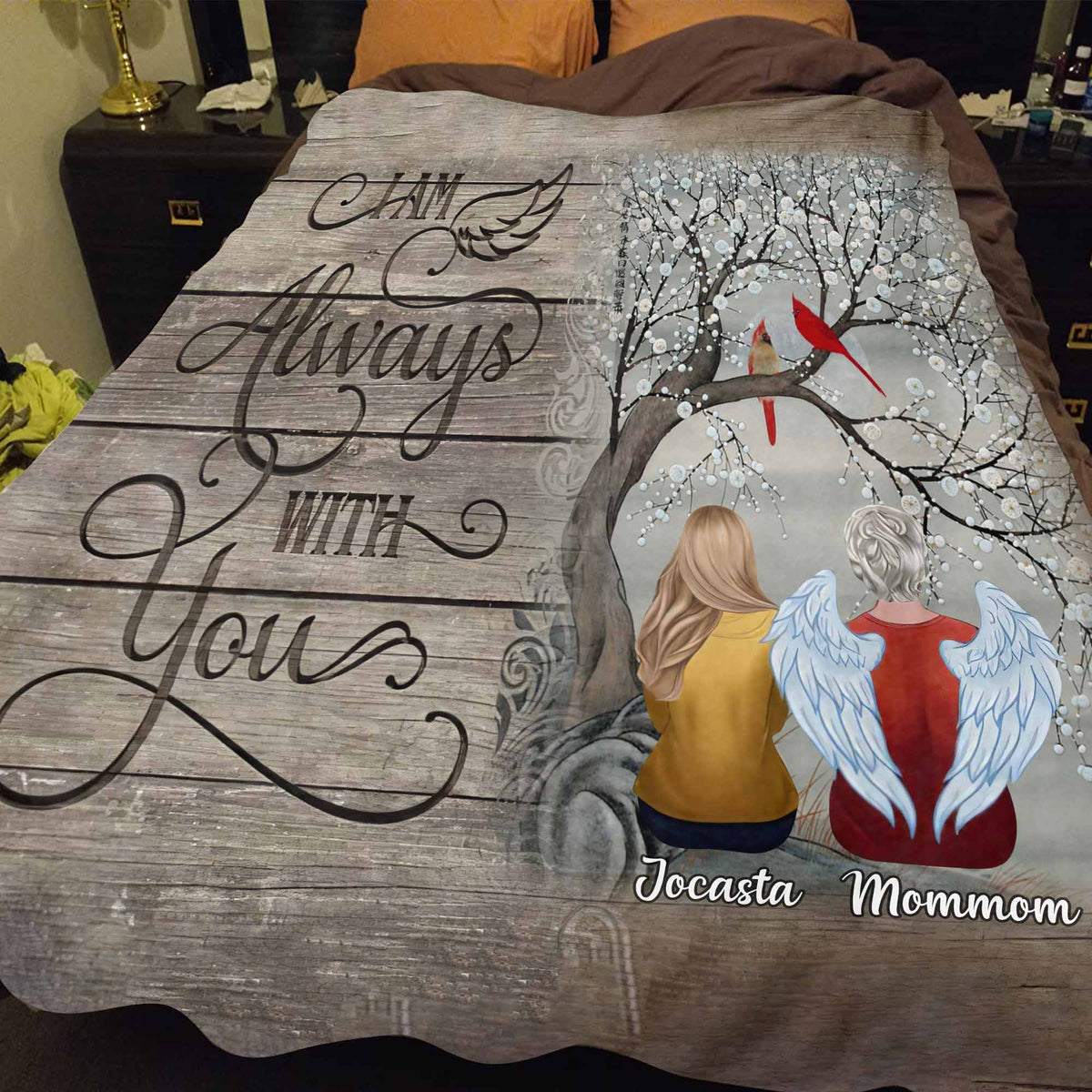 In Loving Memory Blankets For Loss Of Loved One, Cardinal Mom And ...