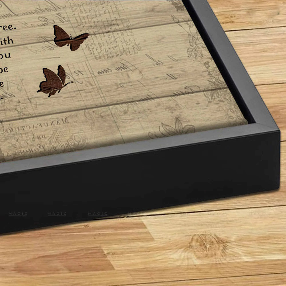 As I Sit in Heaven Butterfly Canvas | Mother Remembrance Gifts | In ...