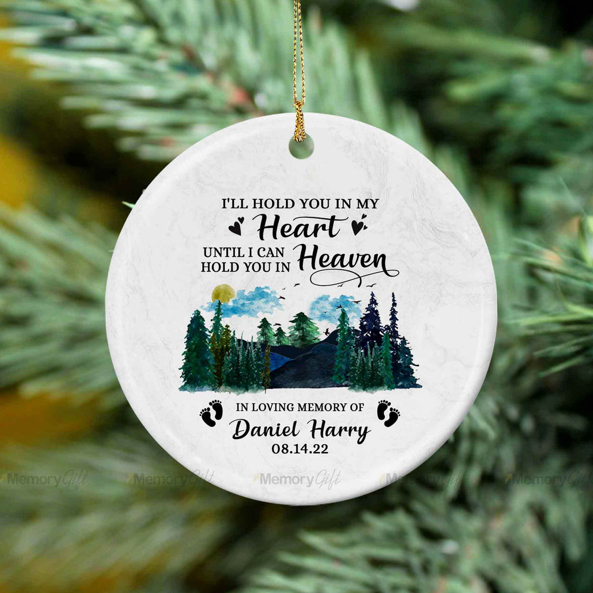 Baby Loss Gifts, Christmas Ornaments in Memory of Baby, in Loving ...