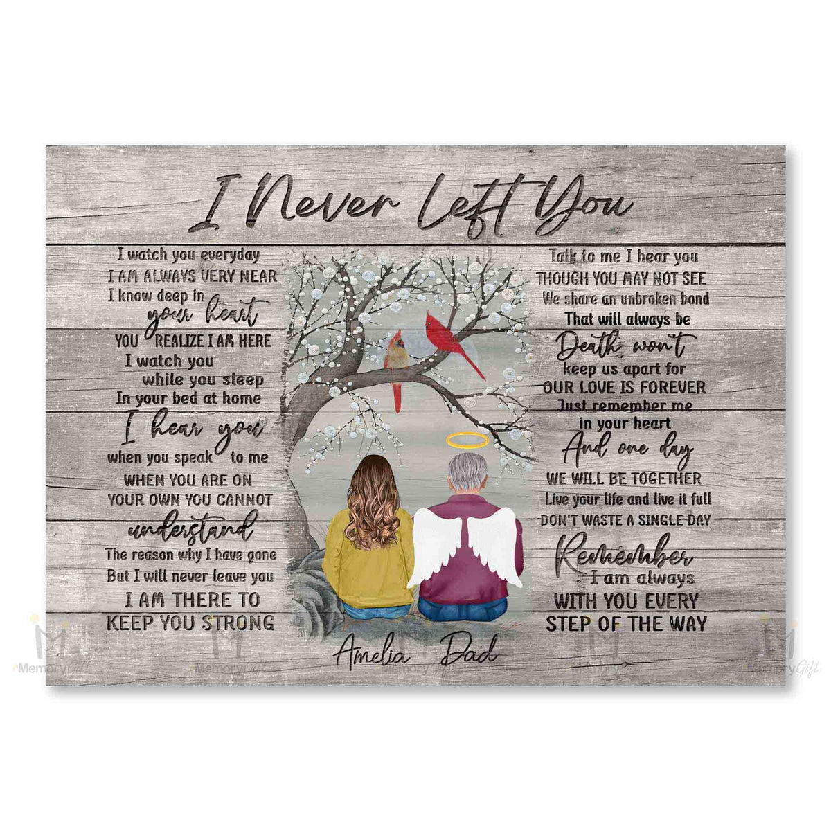 I Never Left You Poem on Canvas | 8 Popular Sizes | Ready to Hang ...