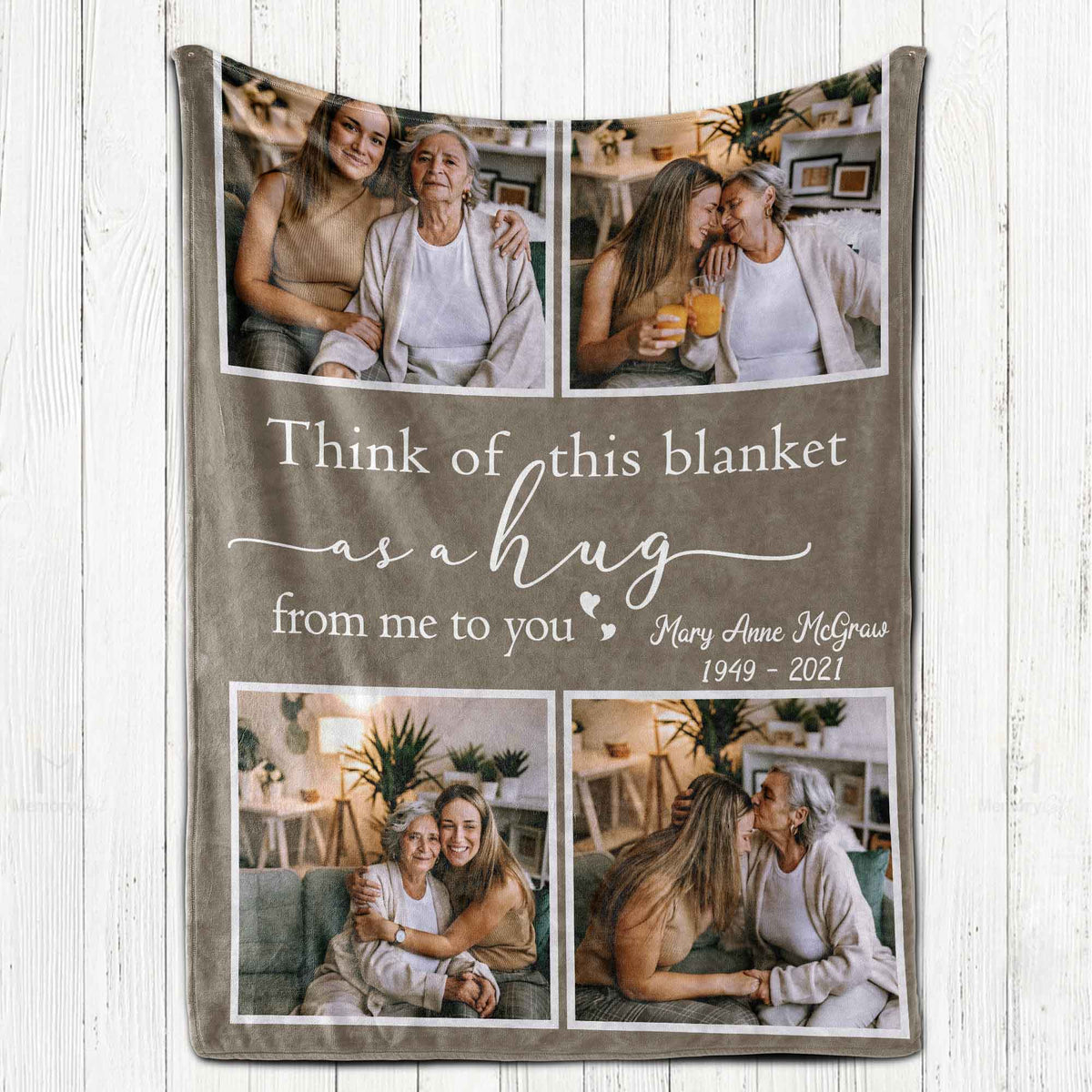 In Memory Blankets | Custom Photo Sherpa Blanket | 3 Available Sizes ...