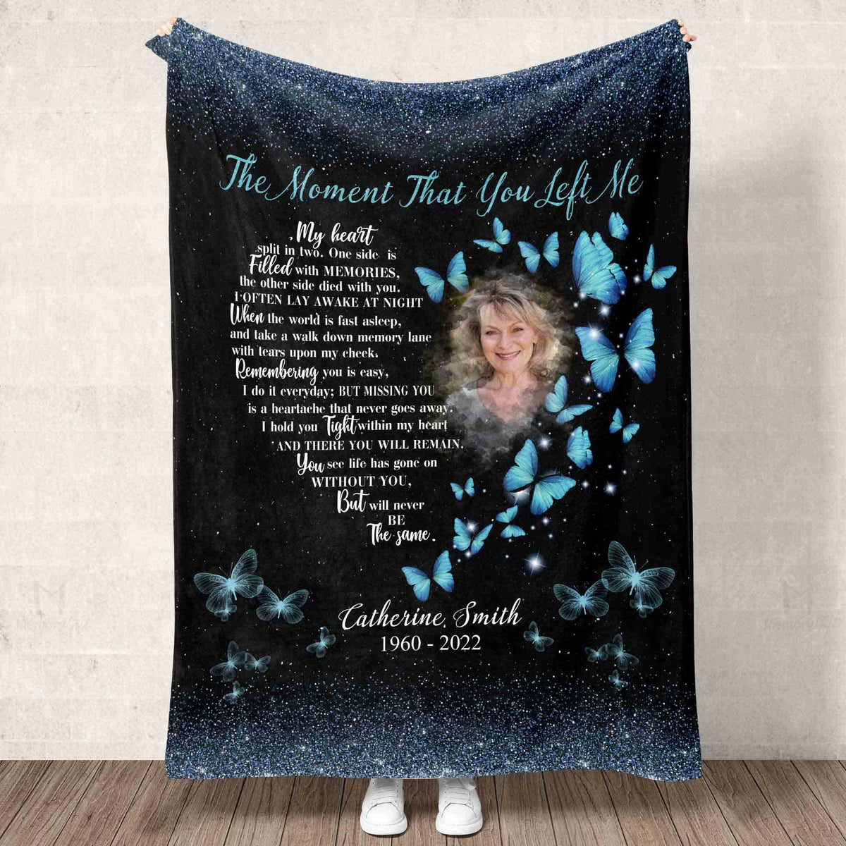 In Memory of Blankets | The Moment That You Left Me | Personalized ...
