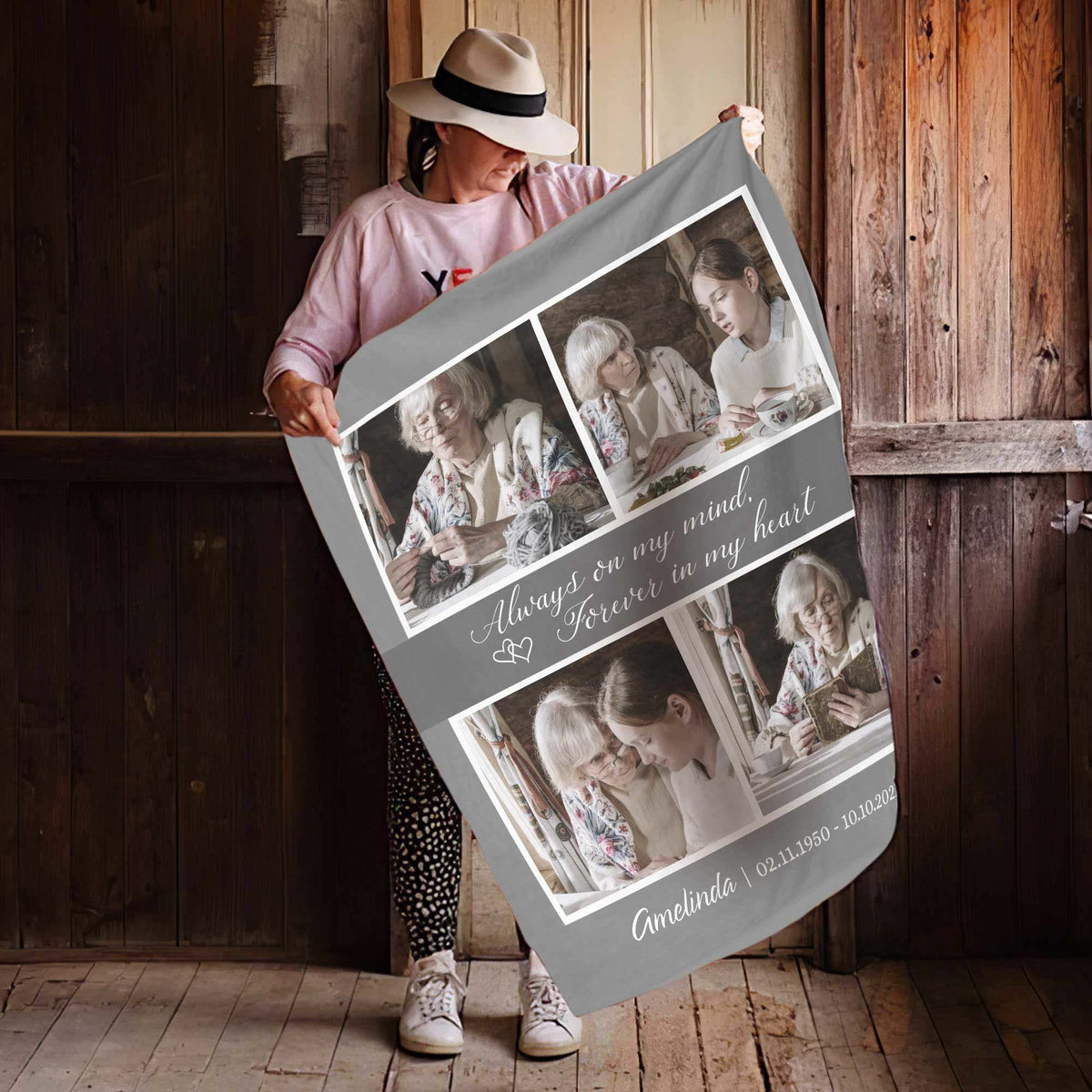 In Memory of Photo Blanket | Soft Fleece Throw Blanket | 3 Available ...