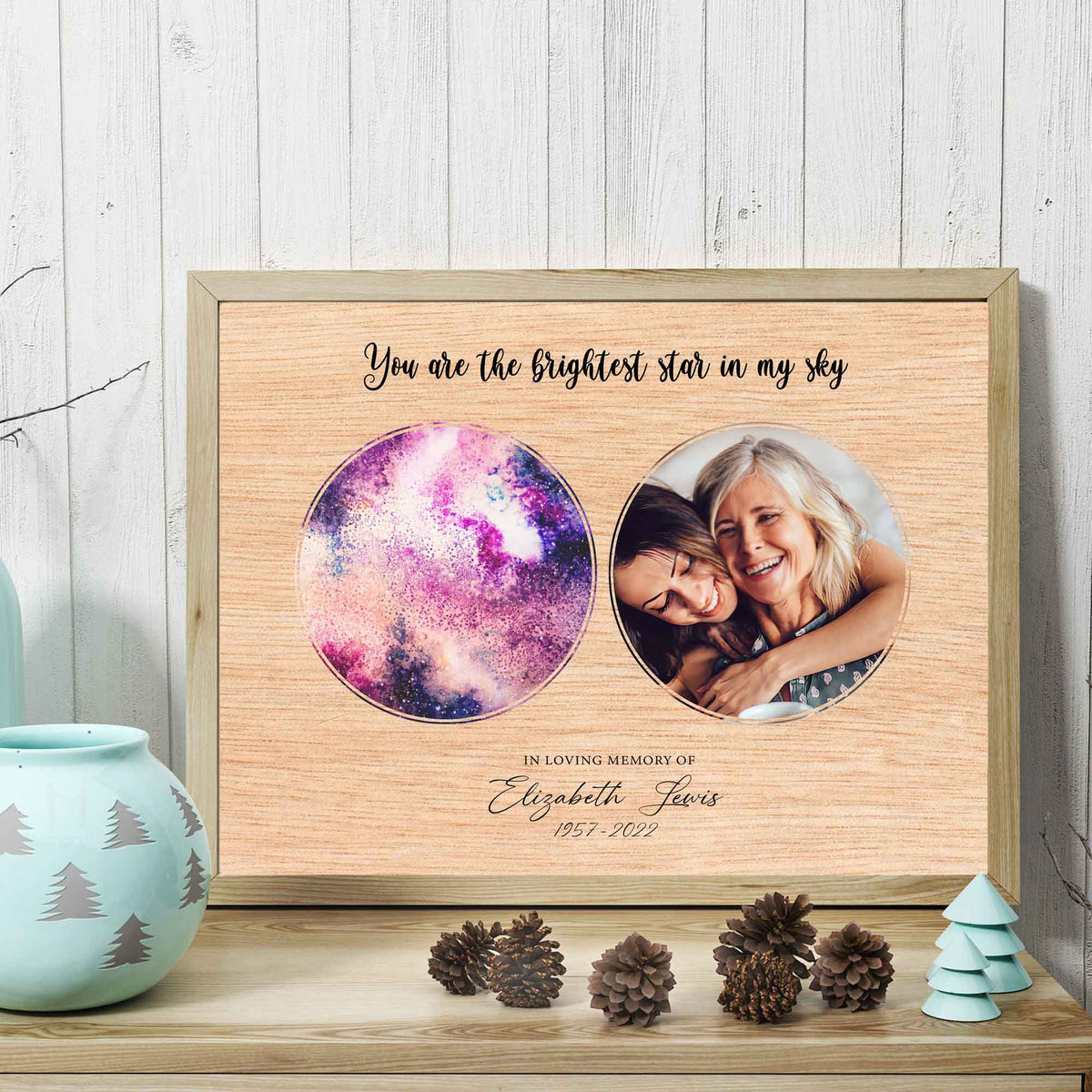 Memorial for Mother | Custom Star Map Canvas Gifts Mothers Day 2023 ...