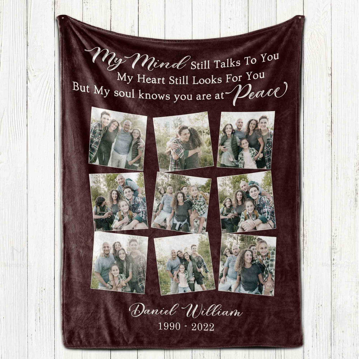 Memory Photo Blanket | Custom Photo Sherpa Blanket | 3 Sizes, 30x40 ...