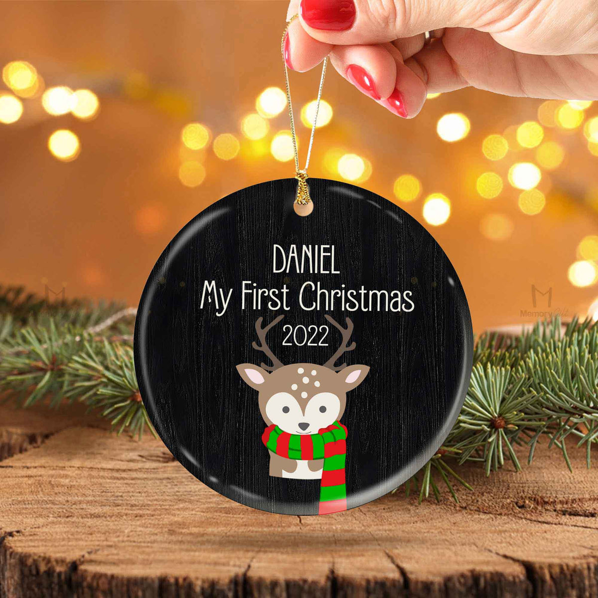 My First Christmas | Custom Deer Ideas for a Baby's First Christmas ...