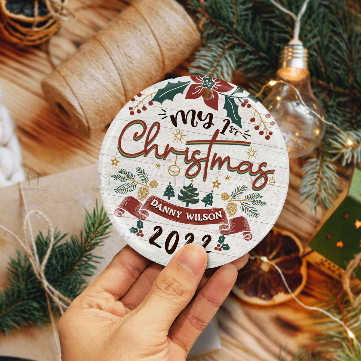 My First Christmas | Personalized Baby's First Christmas Picture ...