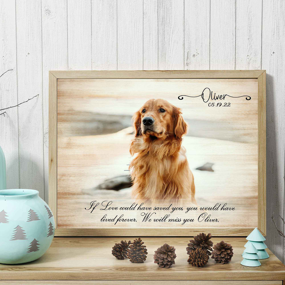 Personalized Dog Memorial Gifts | Canvas Decor | 8x10 inches, 11x14 ...
