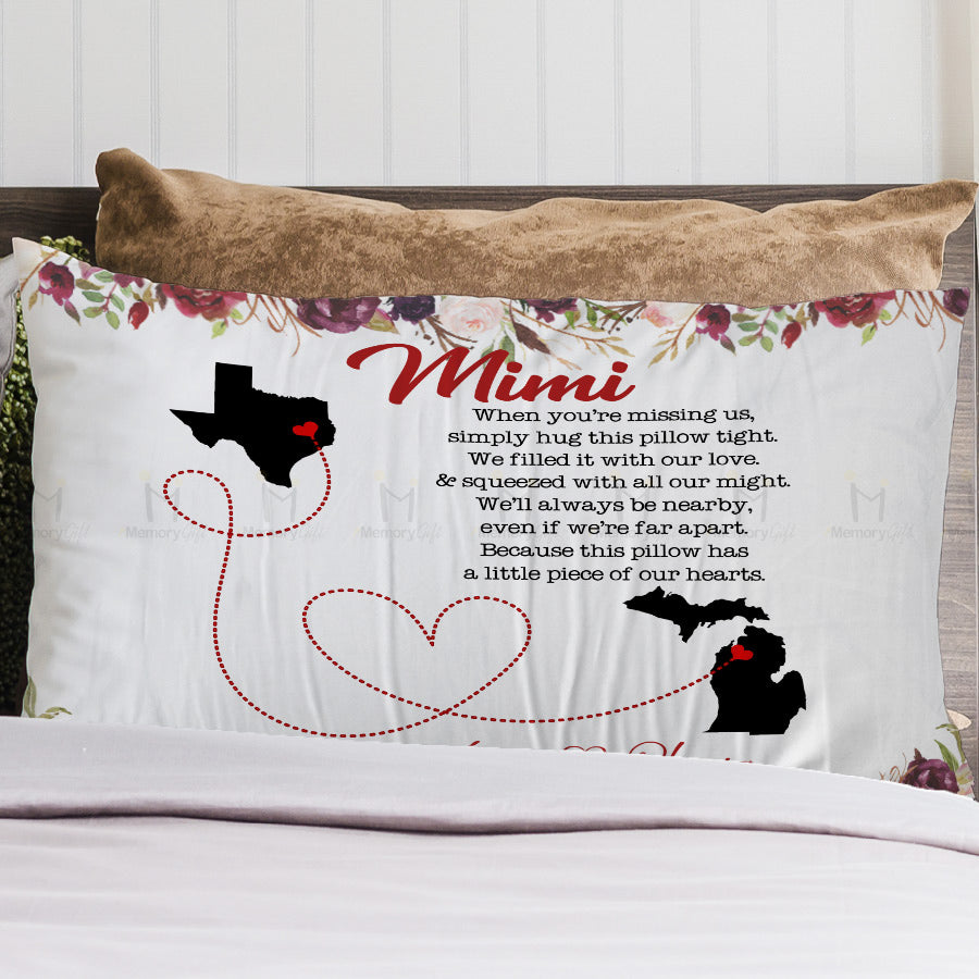 Personalized Mimi Gifts, Long Distance Mothers Day Gift Pillows for ...