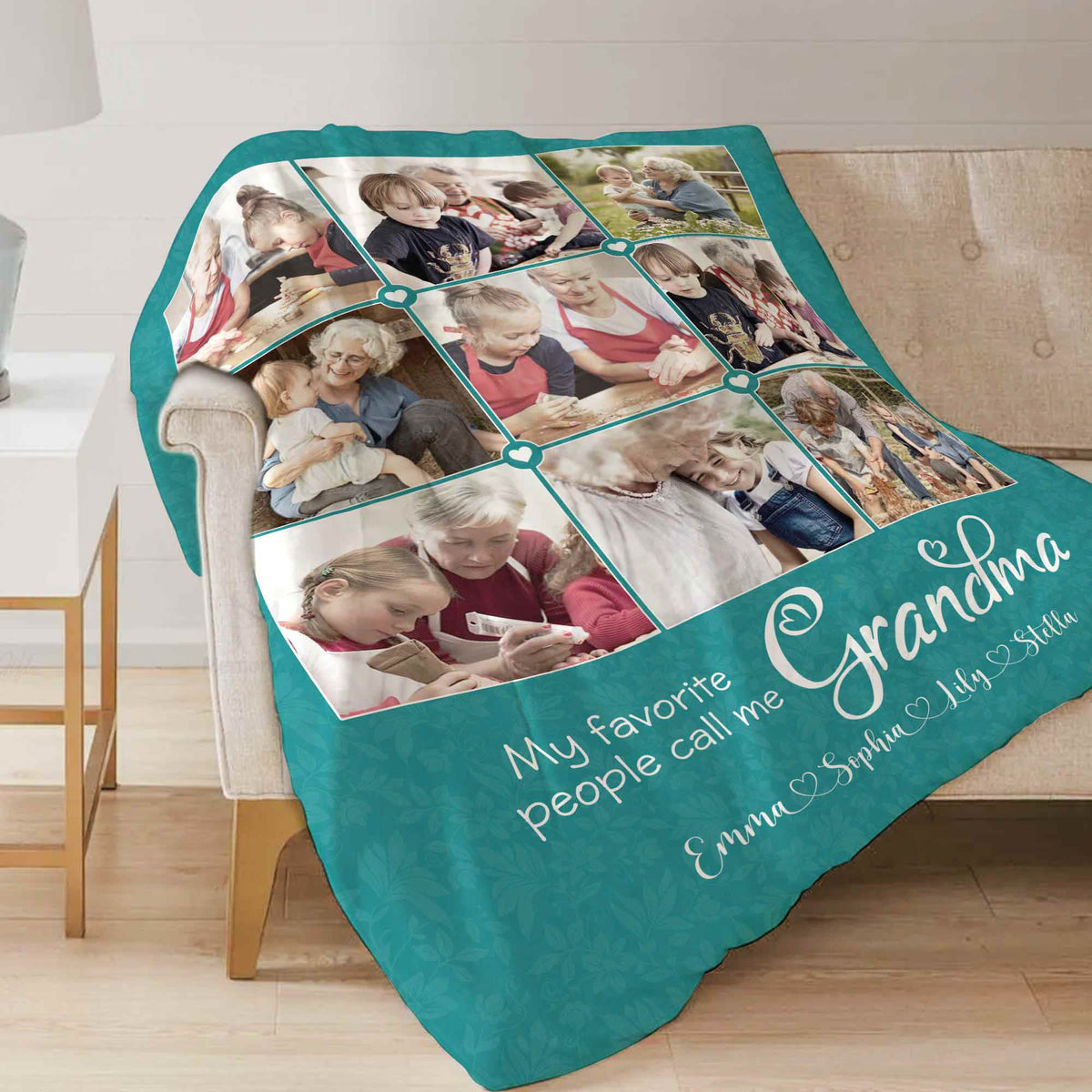 Picture Blanket for Grandma | Super Soft Fleece Blanket | 3 Available ...